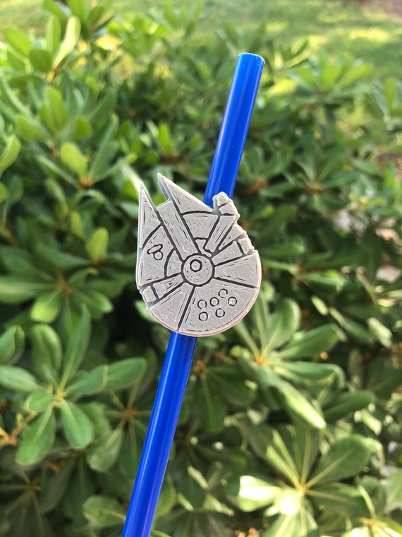 Disney Star Wars Millenium Falcon Magical Straw Topper Straw - Etsy