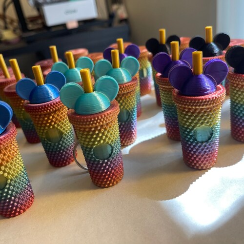 Mickey Starbucks Cup Themed Keychain | Etsy