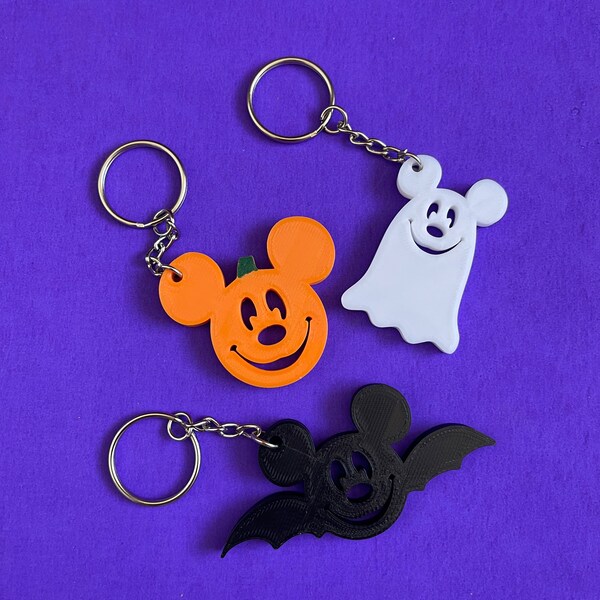 Mickey Mouse Halloween Keychain - Etsy