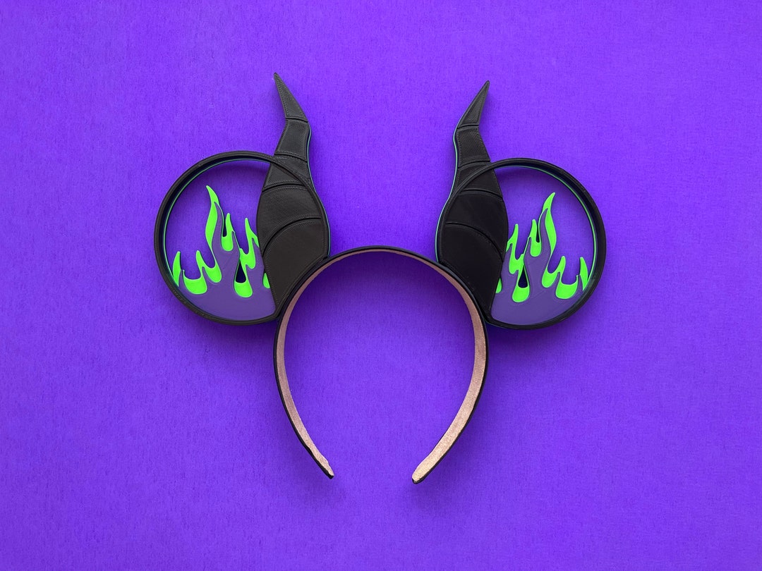 Maleficent Disney Themed Halloween Ears 3D Printed - Etsy