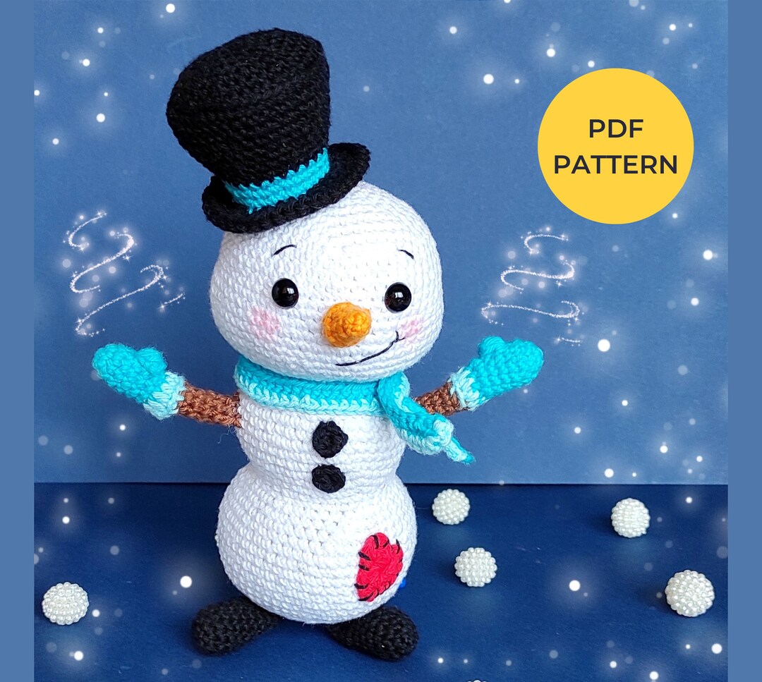 Amigurumi Pattern of Blizz the Snowman Christmas Crochet Pattern ...