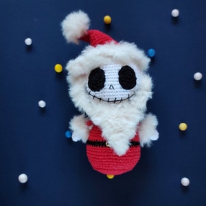 Creepy Crochet Santa Claus Skeleton Man Amigurumi, Santa Claus Scary ...