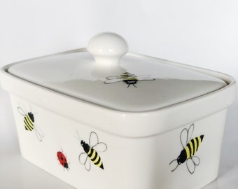 Butter Dish With Bees - Etsy