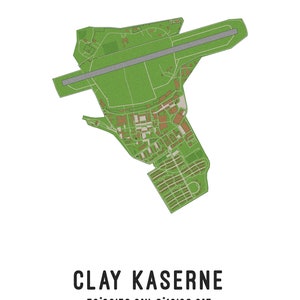 Clay Kaserne Map Poster Printable Wall Art - Etsy