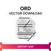 Airport Map of ORD Chicago O'hare International Airport | Airport ...
