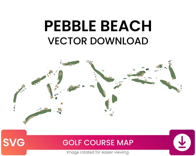 Golf Course Map of Pacific Dunes, Bandon Dunes Golf Resort, Oregon ...