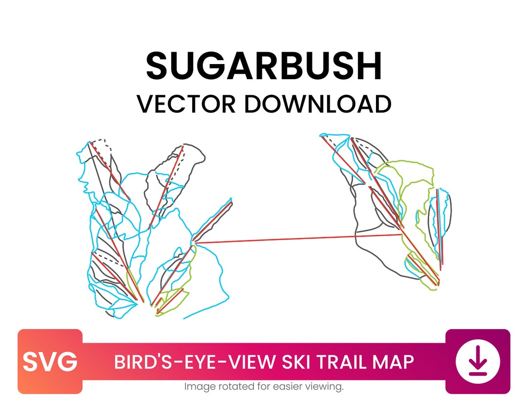 Ski Trail Map of Sugarbush Resort, Vermont, United States | Ski Map ...