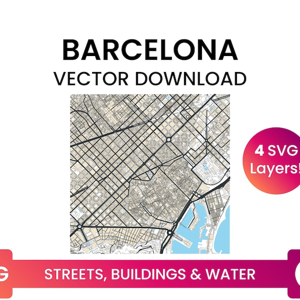 Barcelona Svg - Etsy