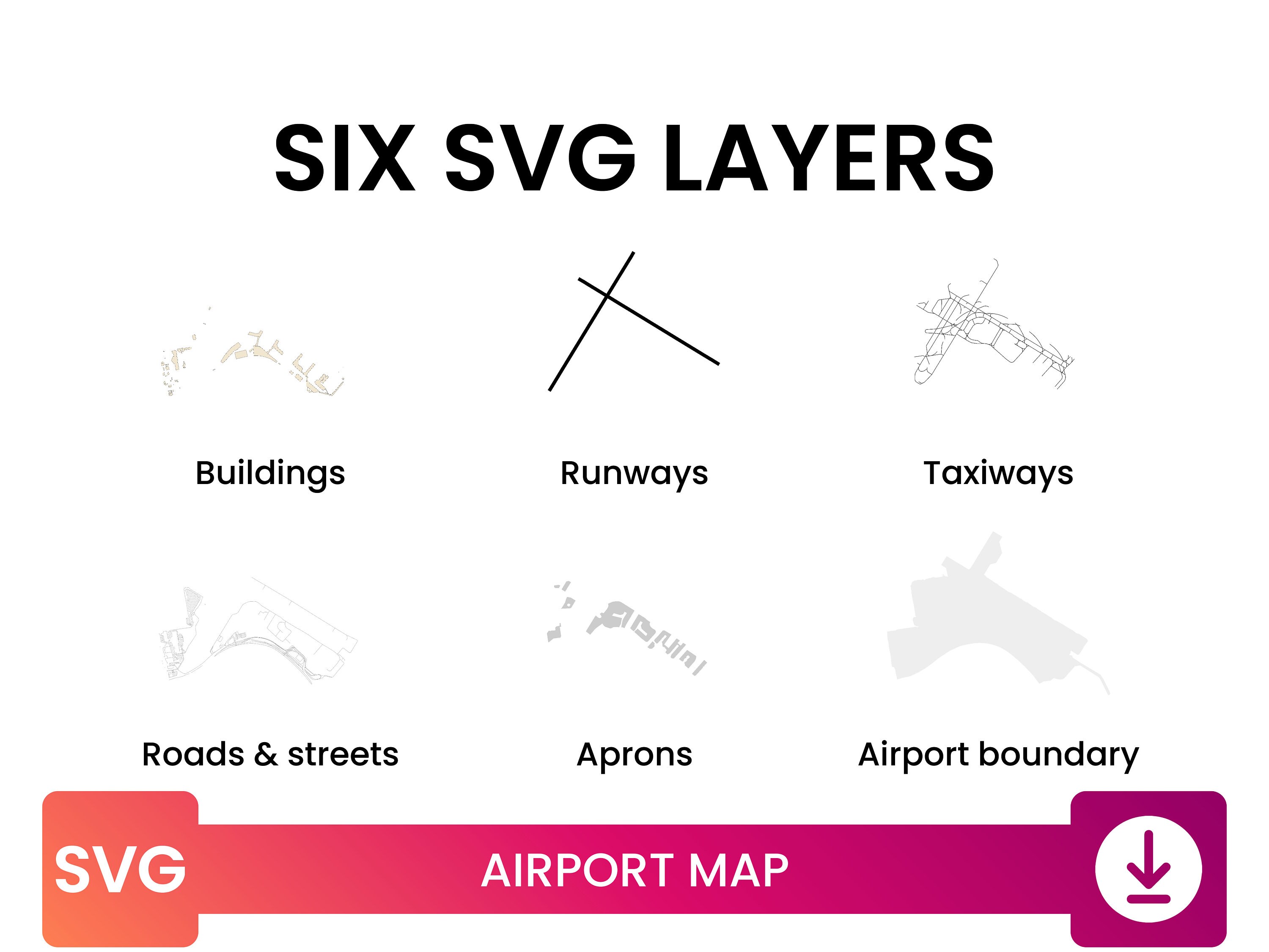 Airport Map of LGA Laguardia Airport | Airport Diagram Map Multi-layer ...