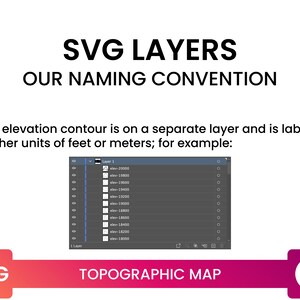 Topographic Map of Denali, Alaska | Contour Line Map Multi-layer SVG ...