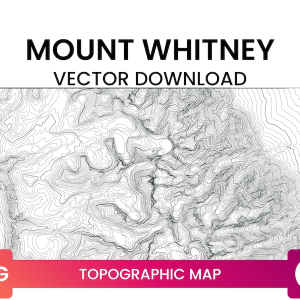 Contour Map - Etsy