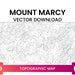 Topographic Map of Mt. Marcy, New York | Adirondack High Peak | Contour ...