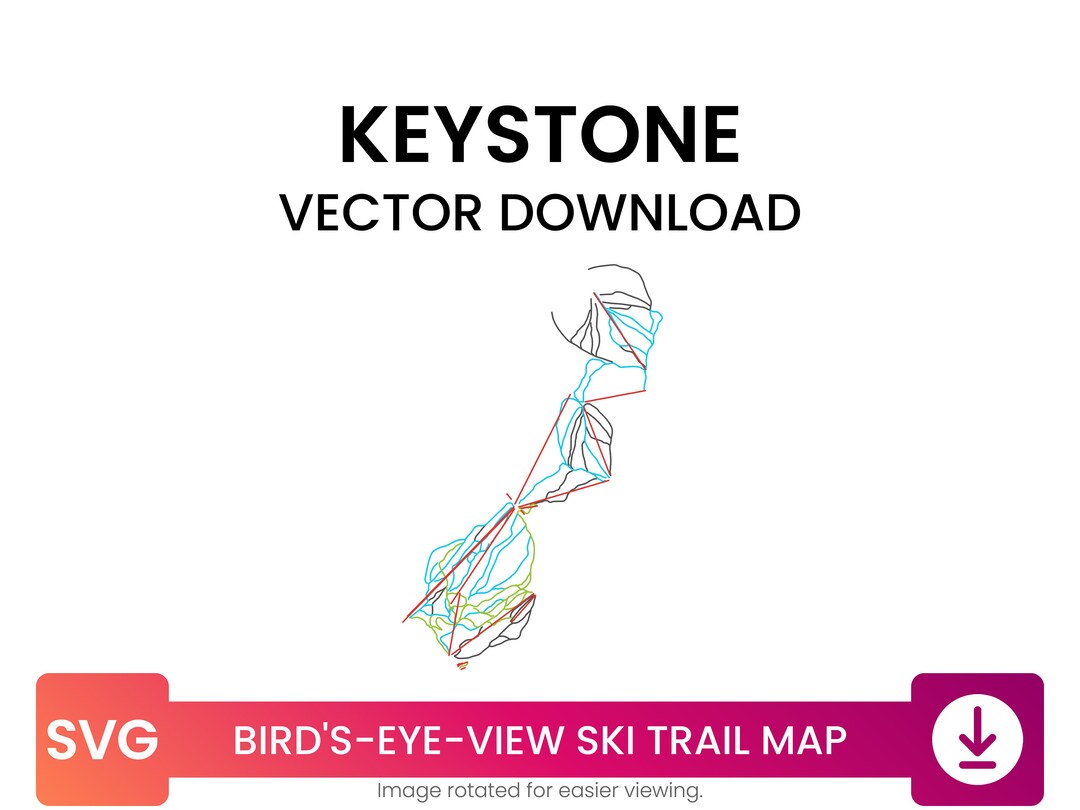 Ski Trail Map of Keystone, Colorado, United States | Ski Map Multi ...