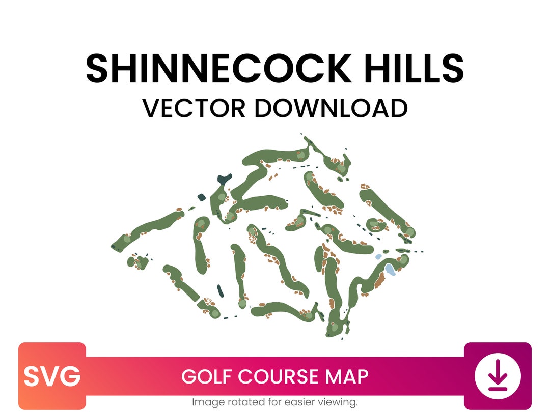 Golf Course Map of Shinnecock Hills, Southampton, New York, United ...