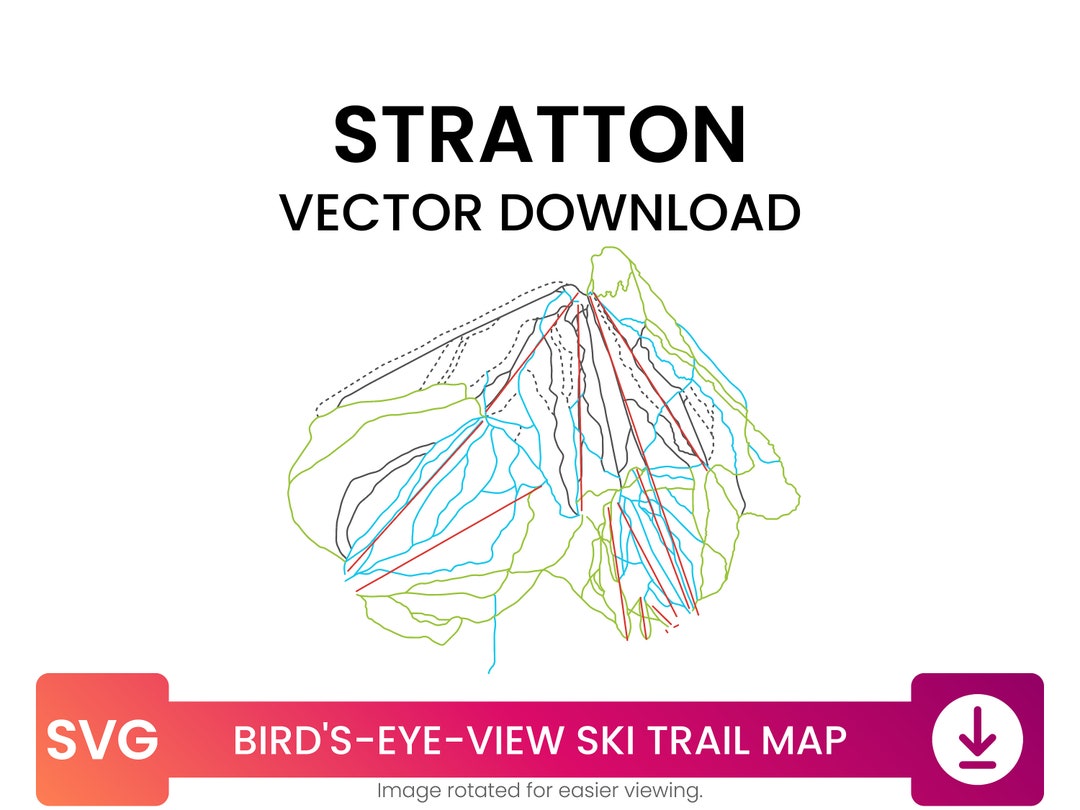 Ski Trail Map of Stratton Mountain Resort, Vermont, United States | Ski ...