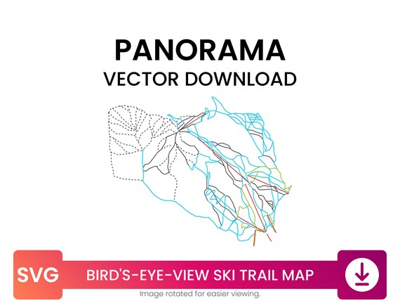 Ski Trail Map of Panorama Mountain Resort British Columbia | Etsy