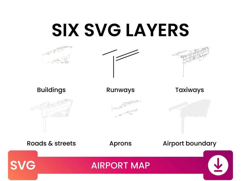 Airport Map of FRA Frankfurt Airport | Airport Diagram Map Multi-layer ...