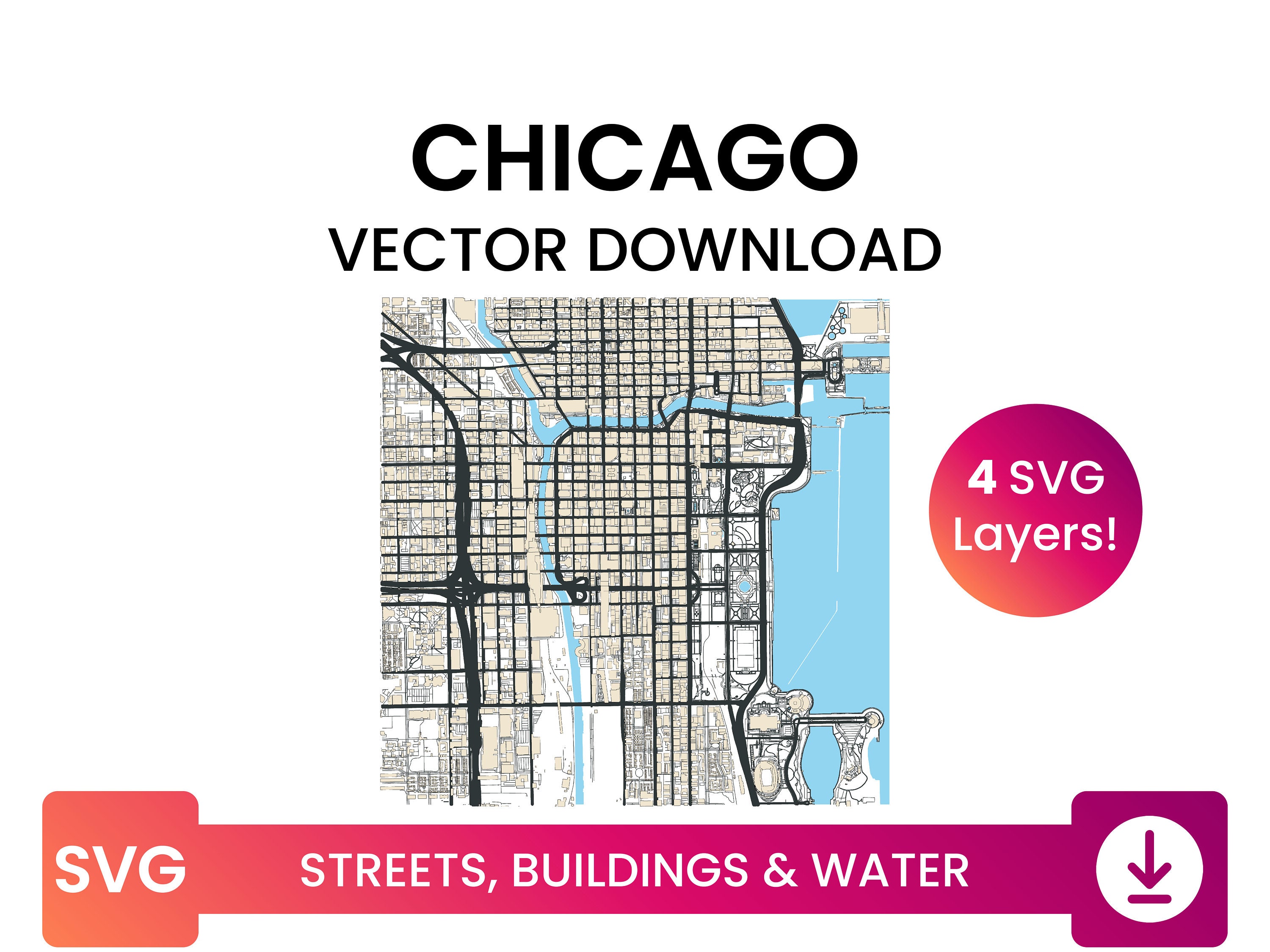 Road Map Of Chicago