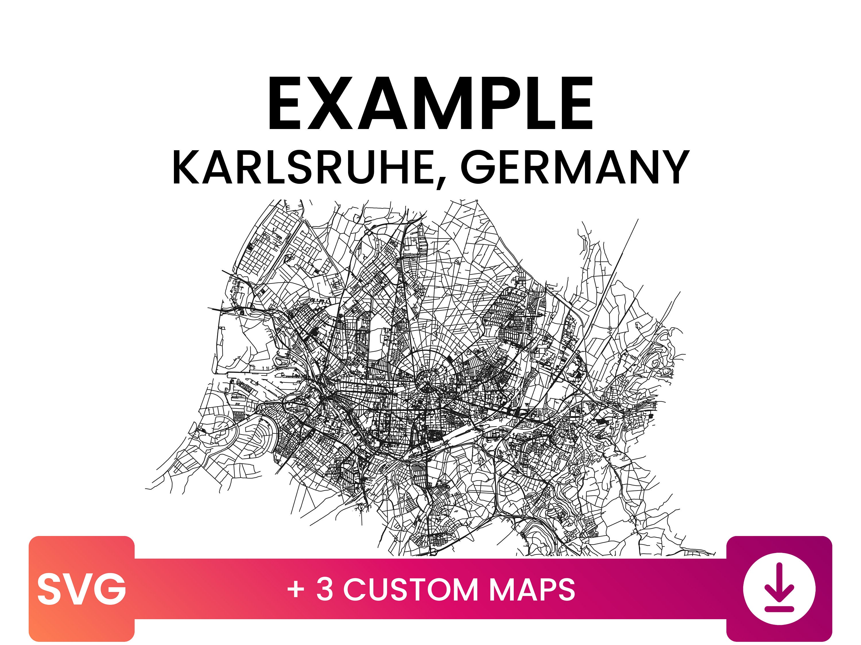 Over 600 SVG Files | Access Growing Database of City Street Network Map ...