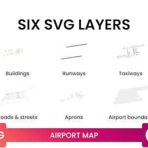 Airport Map of MUC Munich Airport | Airport Diagram Map Multi-layer SVG ...
