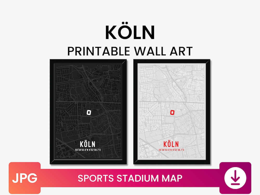 Cologne Stadium Poster | Printable Wall Art - Etsy