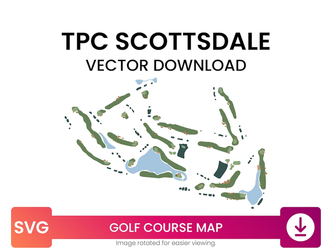 Golf Course Map of TPC Scottsdale, Arizona, United States | Golf Map ...