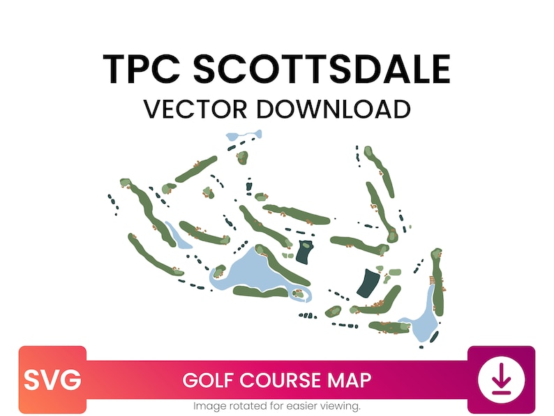 Golf Course Map of TPC Scottsdale, Arizona, United States | Golf Map ...