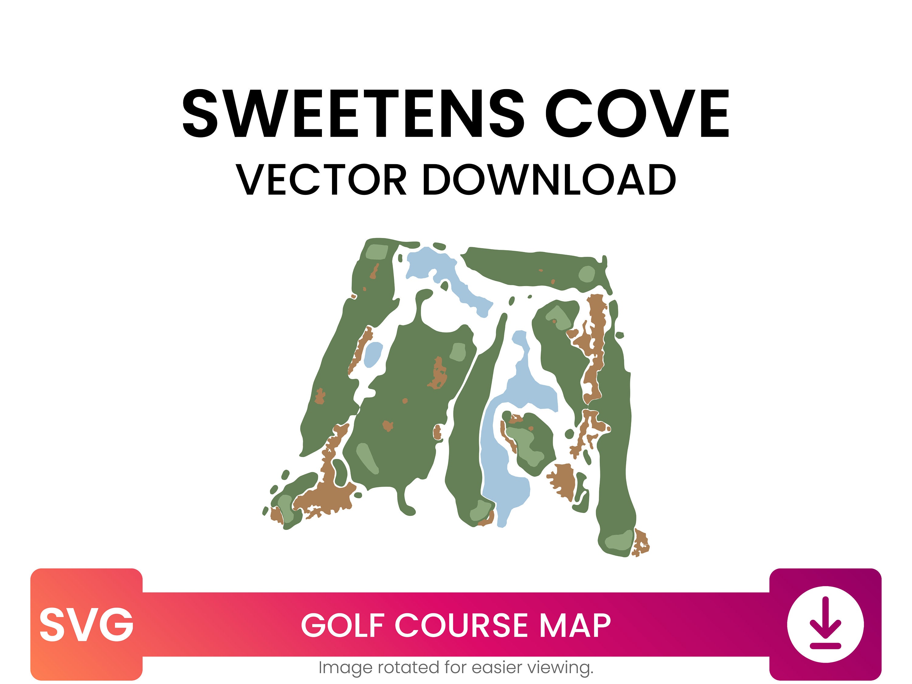 Golf Course Map of Sweetens Cove, South Pittsburg, Tennessee, United ...