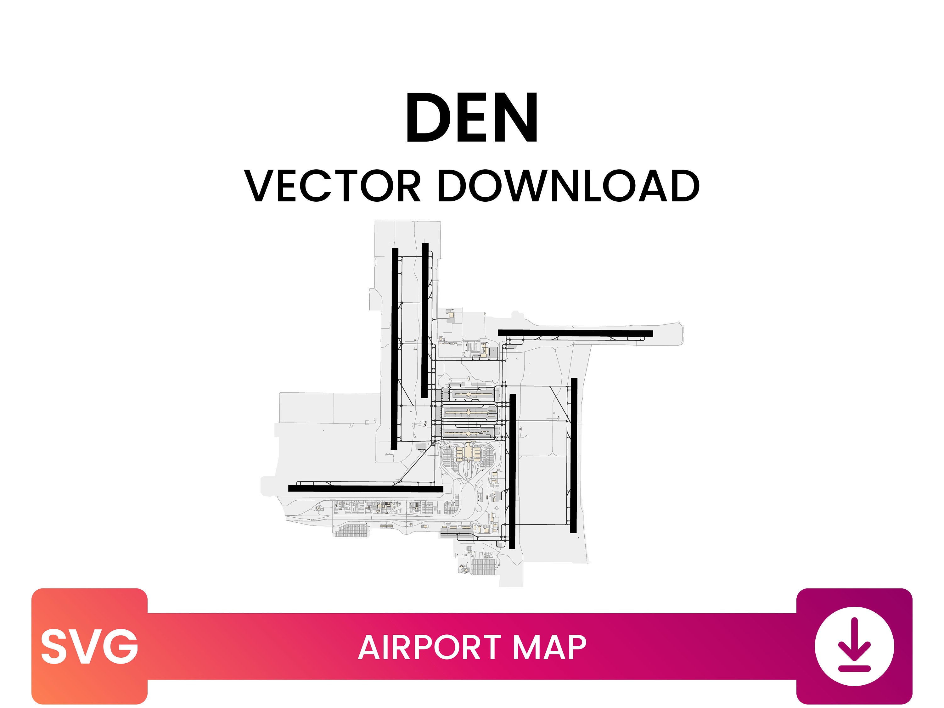 Denver International Airport Runway Map