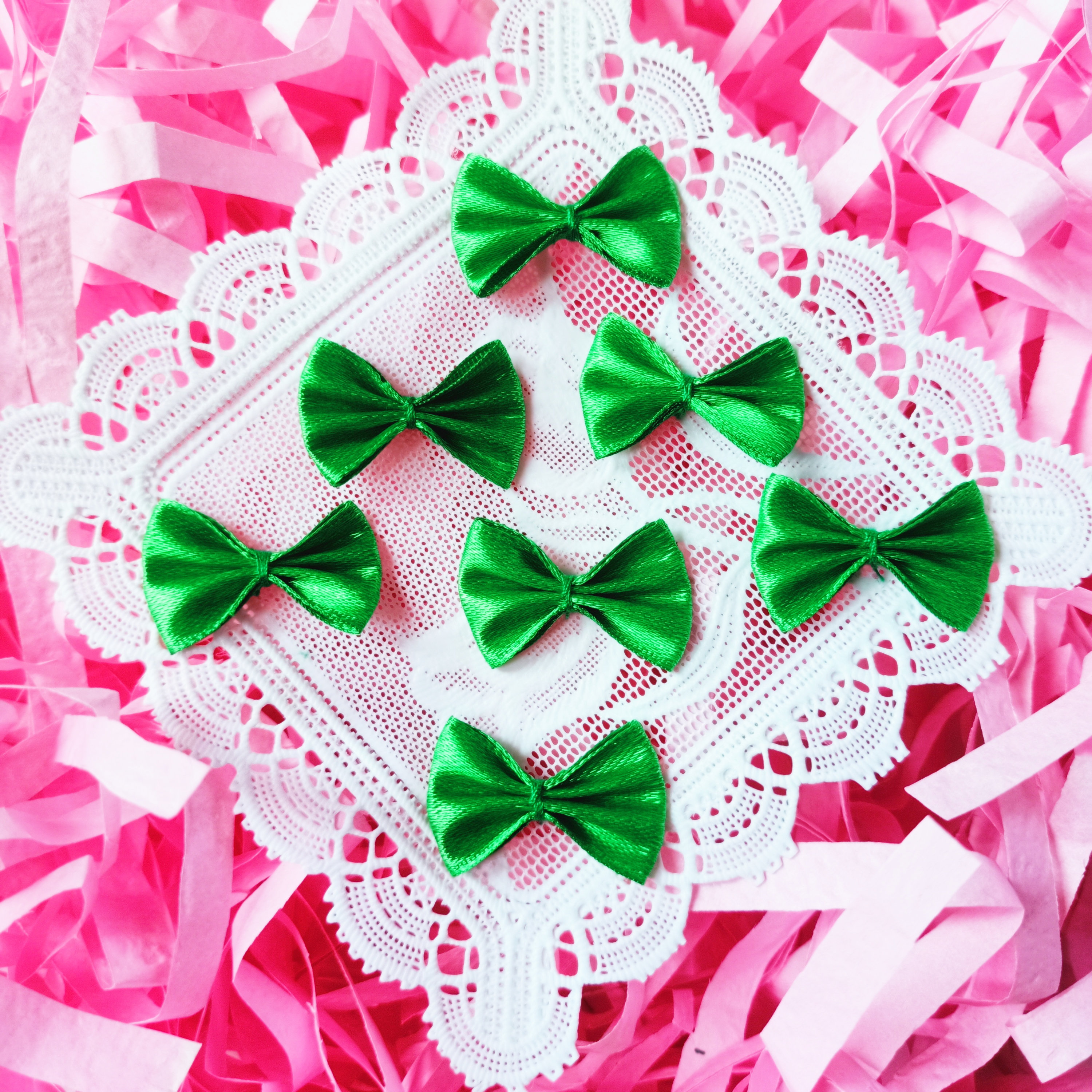 12 Green Bows 1 1/8 Inches Bows Christmas Bows Mini Craft - Etsy UK