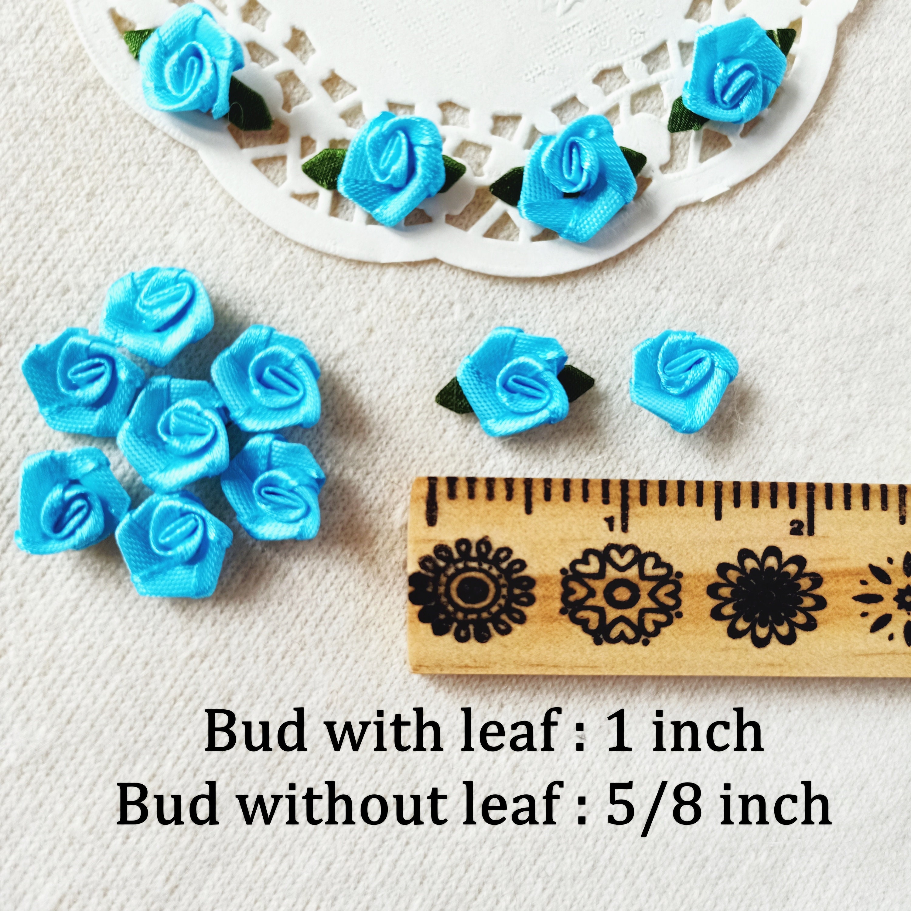 Baby Blue Satin Roses 25/50 Pcs Sky Blue Accent Blue - Etsy UK