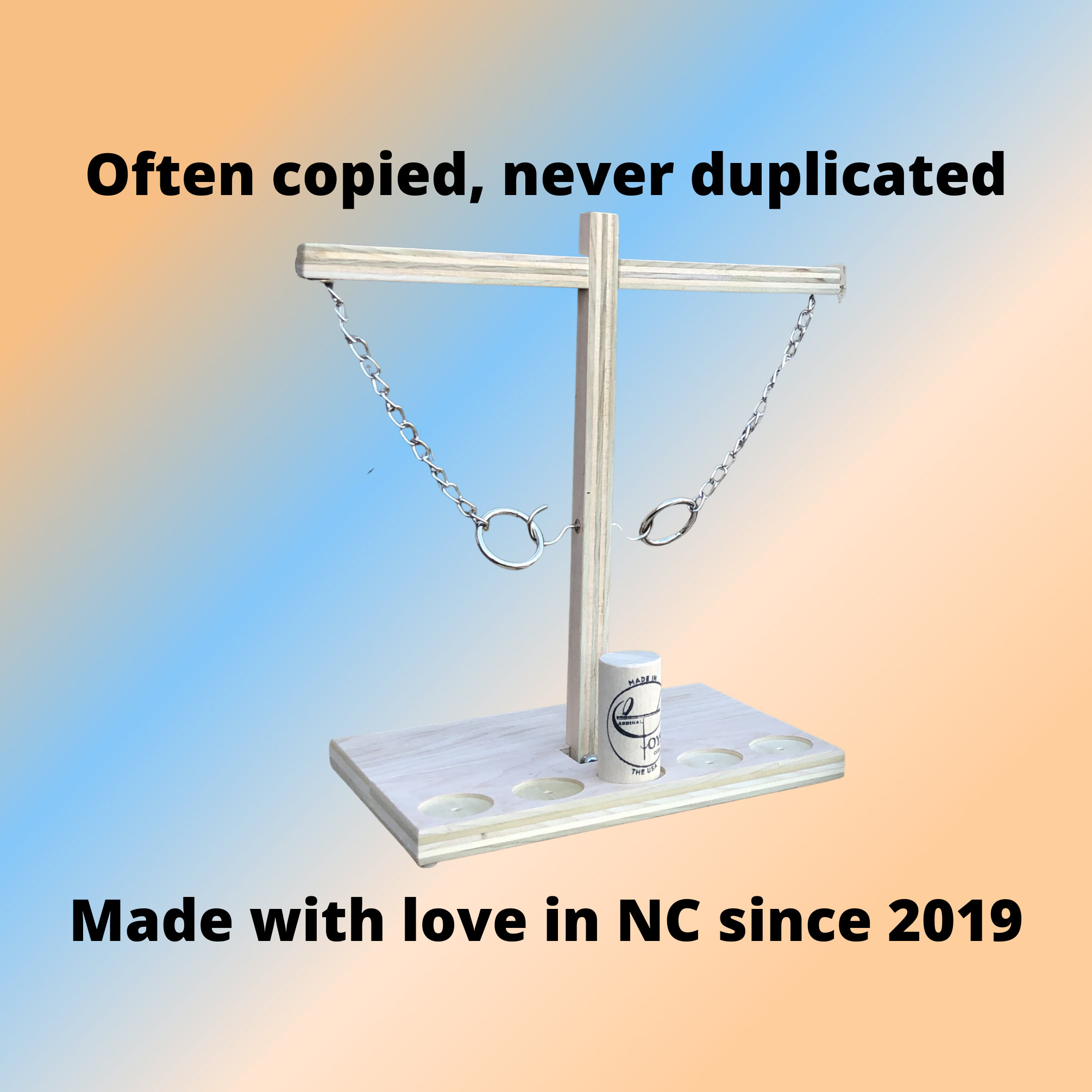 Dual Ring Daddy Single Shot Ladder Hook and Ring Game by Cardinal Toys ...