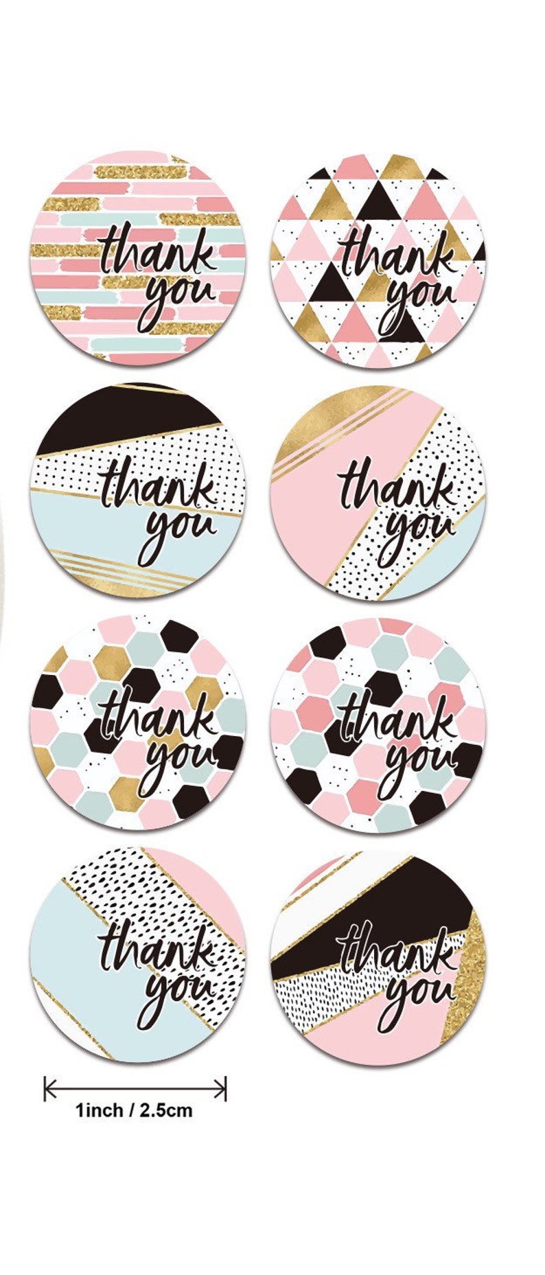 Thank You Stickers Thank You Labels Packaging Stickers | Etsy