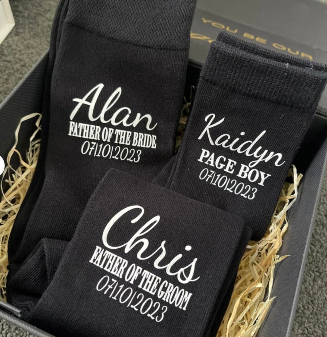 PERSONALISED Groom Groomsmen Bestman Socks|wedding Socks|bestman ...