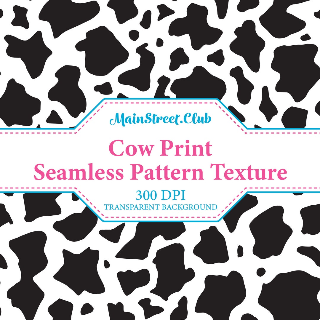 Seamless Cow Print Digital Paper Svg Png Files Downloadable - Etsy