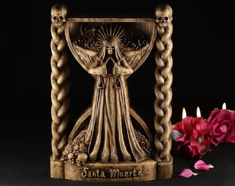 8” Aztec Santa Muerte Statue Loaded - Etsy