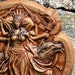 Hecate statue Greek mythology art Wood carving Panel | Etsy