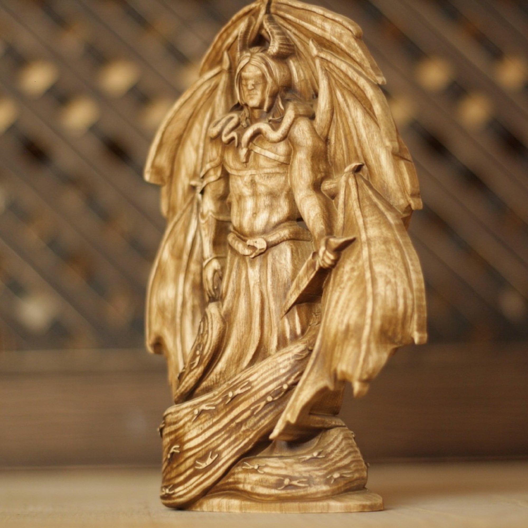 Samael Lucifer statue Lucifer morningstar Satan statue Occult | Etsy