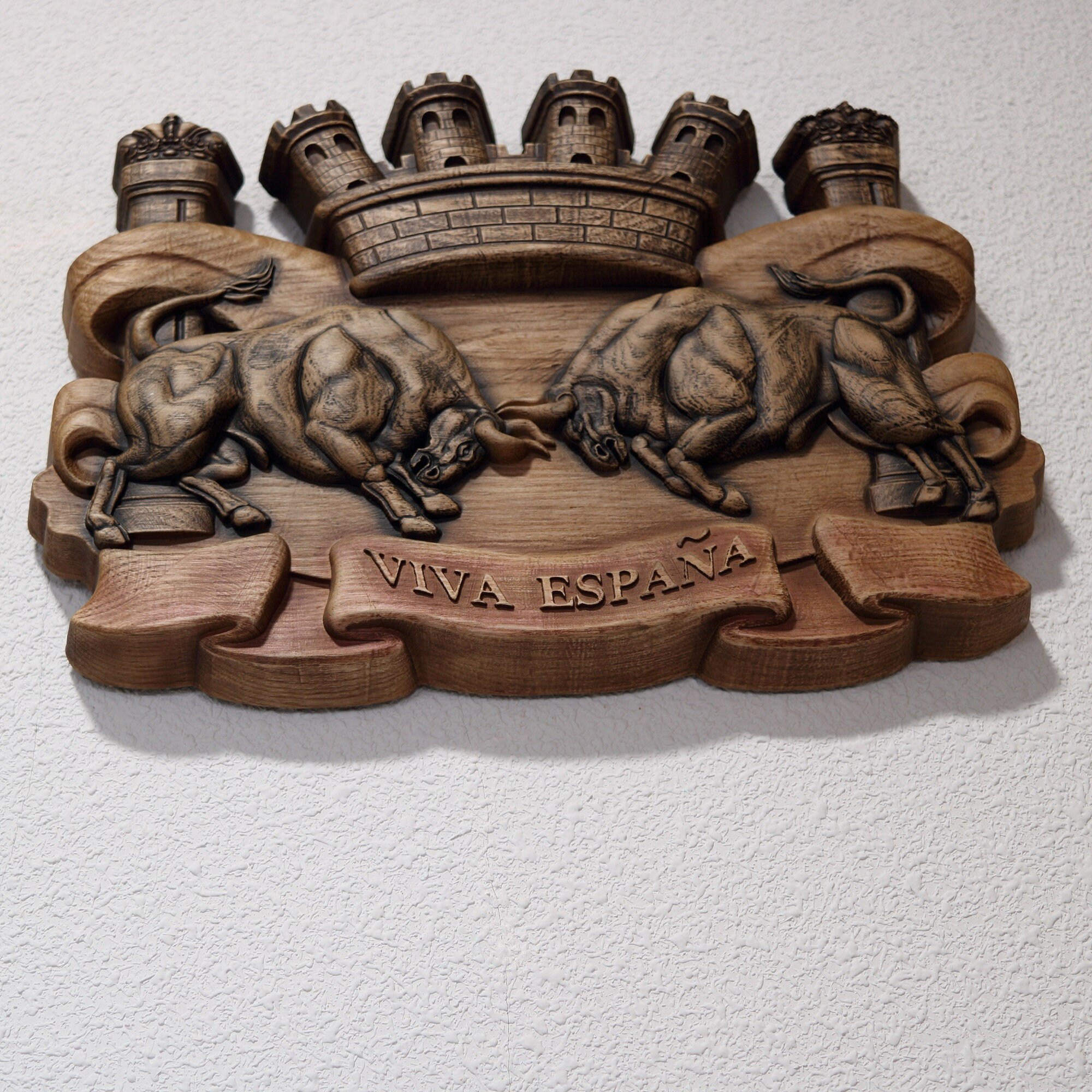 Bull Wood Carvings Wall Art Rustic Home Decor Wood Carving - Etsy