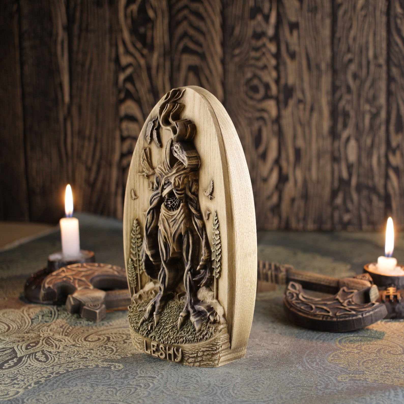 Leshen Leshy Witcher Statue Horned God Slavic Mythology Slavic - Etsy