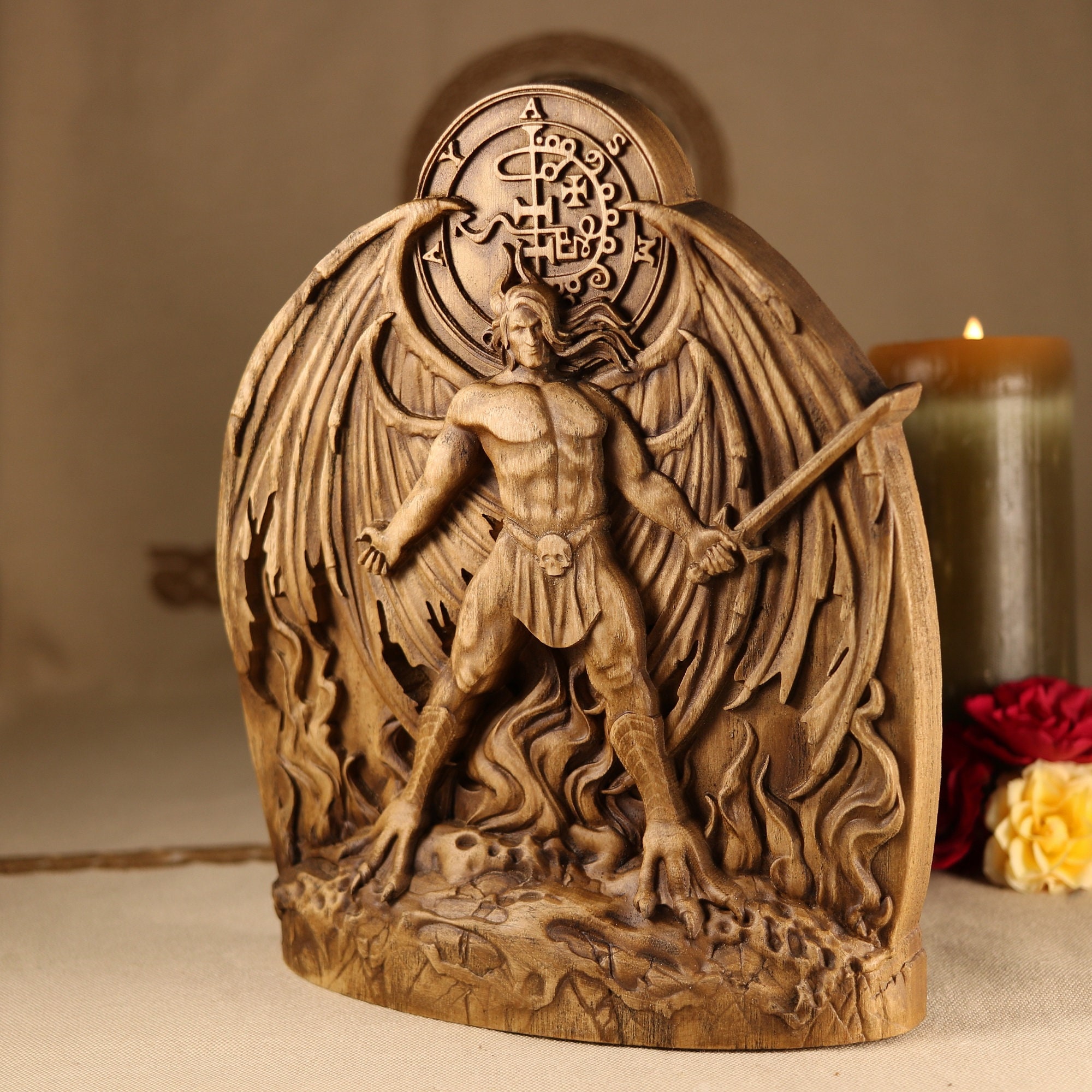 Asmodeus Greek Statue Asmoday Asmodeus Statue Greek - Etsy UK