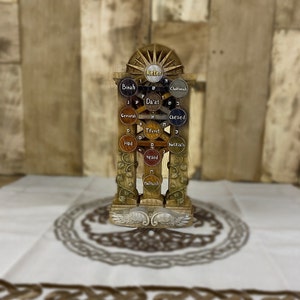 Sephirot Tree of Life Wooden Statue Satanic Altar Kabbalah Sacred ...