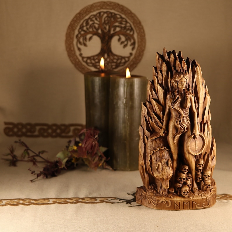 Hel Statue Goddess Statue Wiccan Altar Kit - Etsy