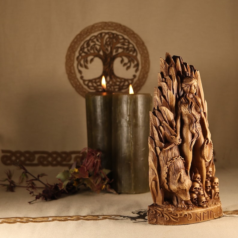 Hel Statue Goddess Statue Wiccan Altar Kit - Etsy