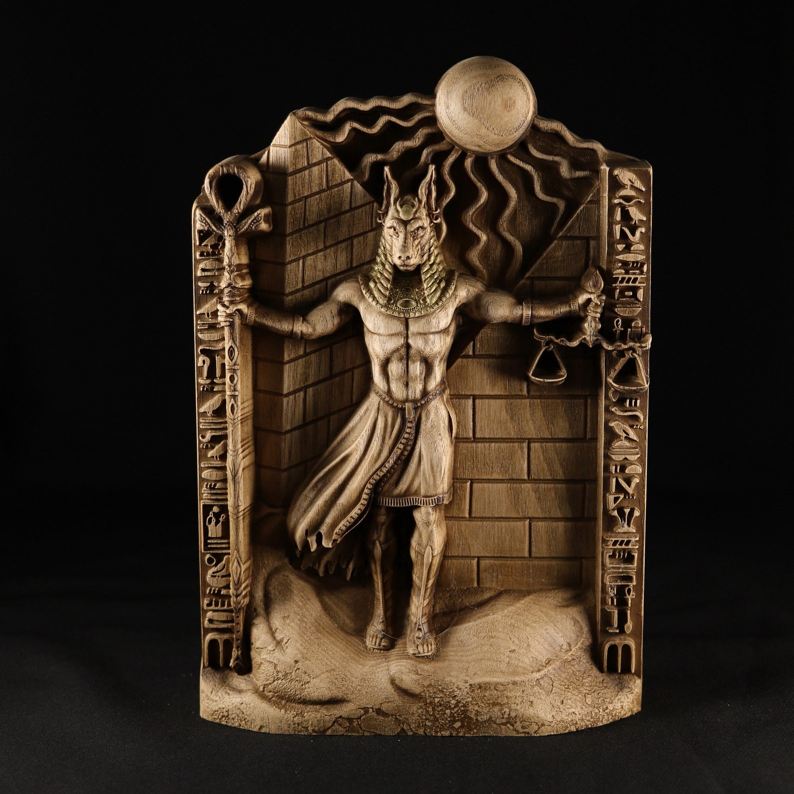 Anubis Statue Anpu Egyptian Anubis Egyptian Statue Egyptian - Etsy