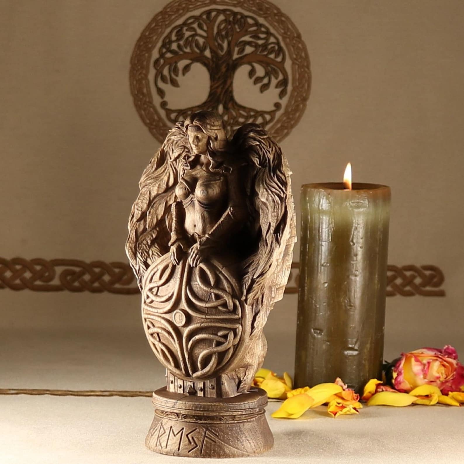 Freya Statue Freyja Freya Norse Mythology Goddess Statue | Etsy