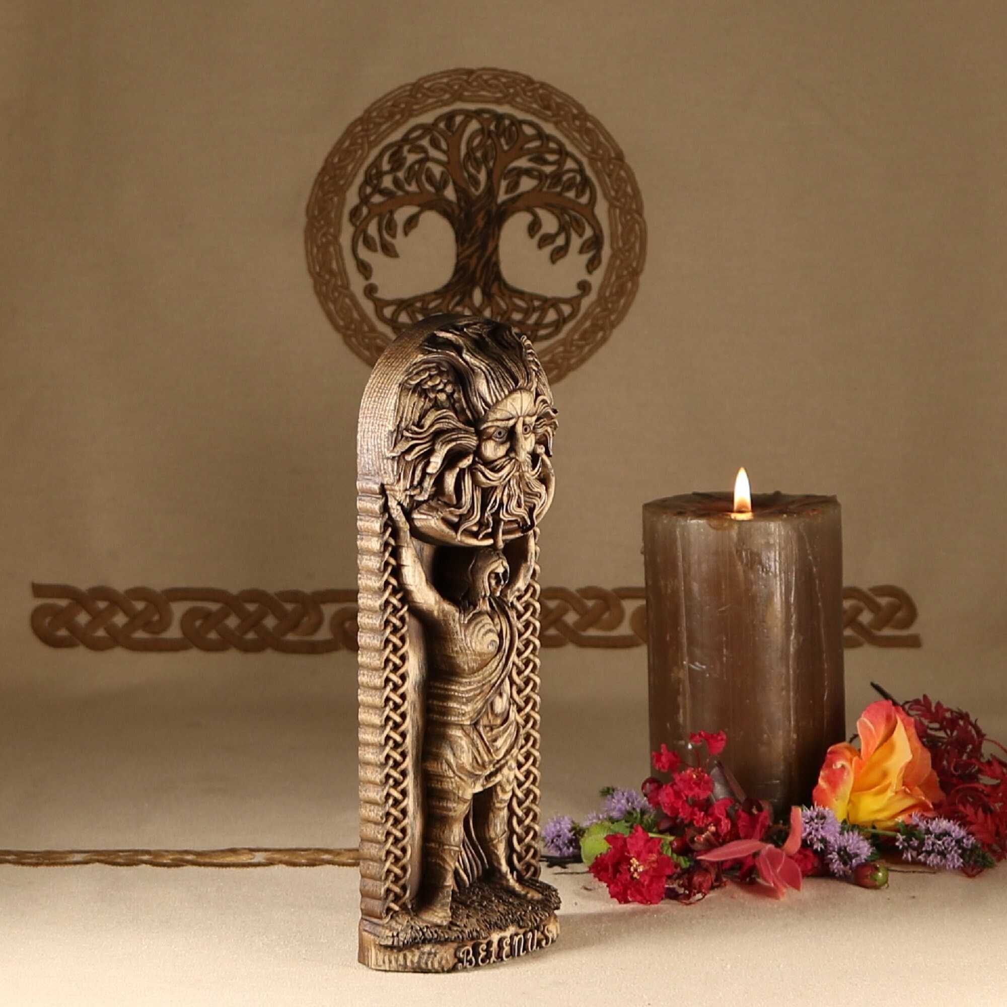 Asatru Norse Gods Belenos Sun God God of Death Viking Statue - Etsy UK
