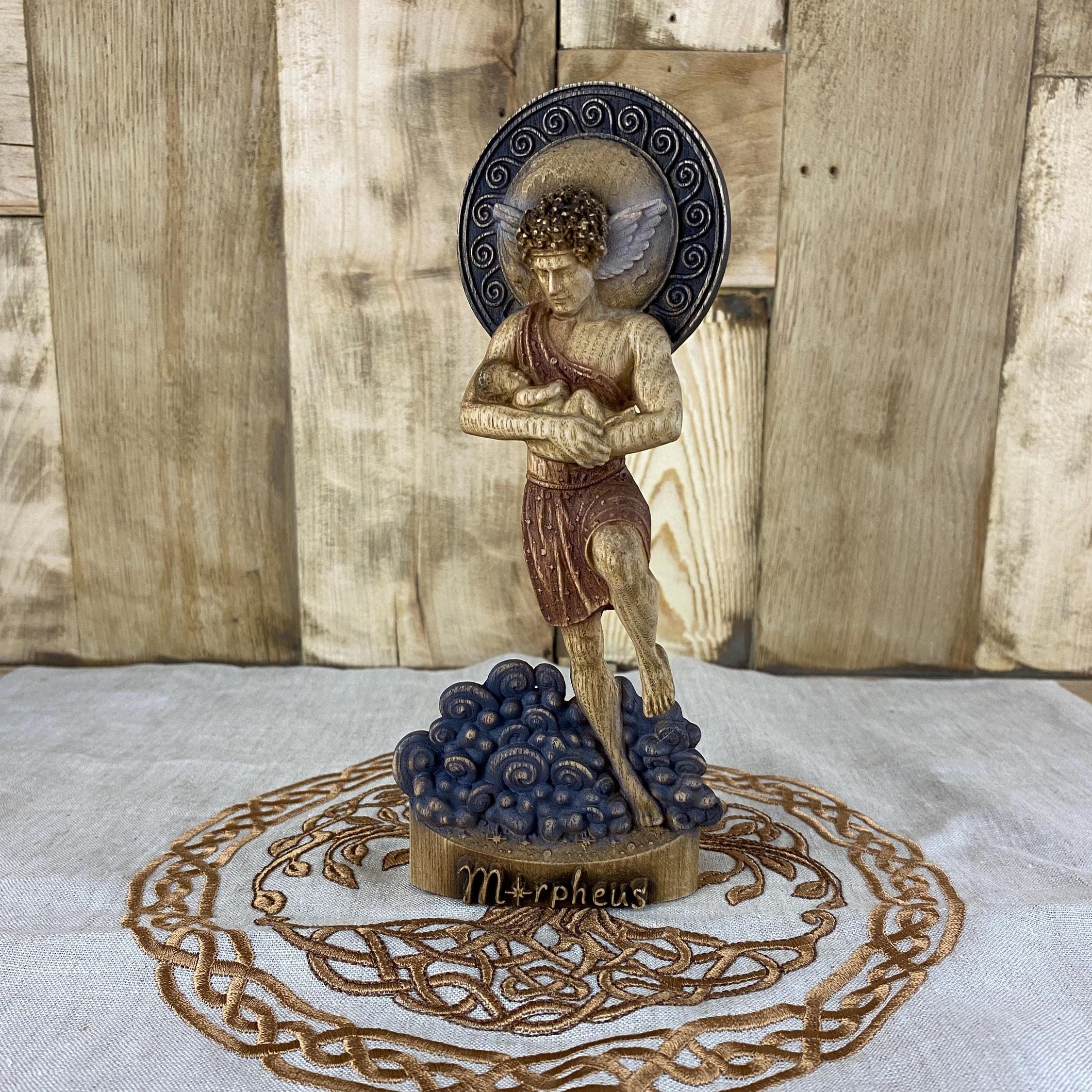 Morpheus Statue: Greek God of Dreams, Wooden Sculpture - Etsy