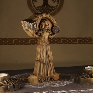 Dantalion Duke of Hell Statue: Wooden Demonolatry Pagan Altar Decor - Etsy