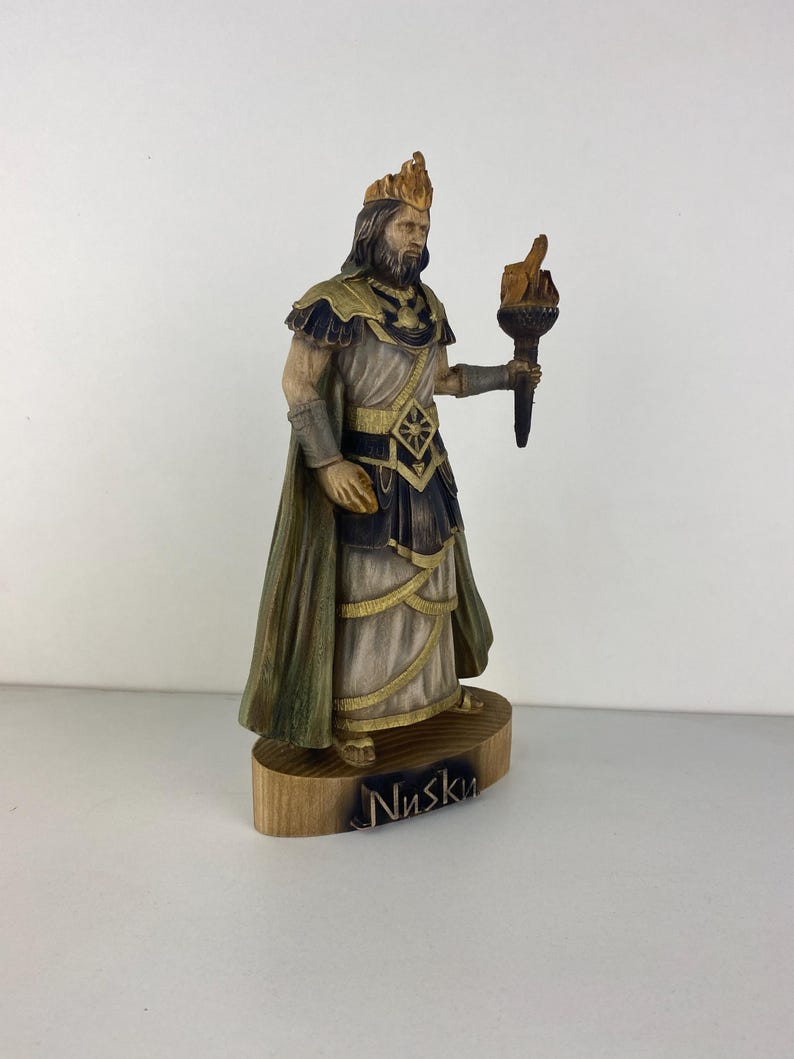 Nusku Statue: Sumerian Mesopotamian God of Fire and Light, Mithology - Etsy